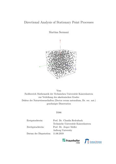 Pdf Directional Analysis Of Stationary Point Processes · 2019 09 10