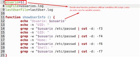 bash shell script funciones educatica
