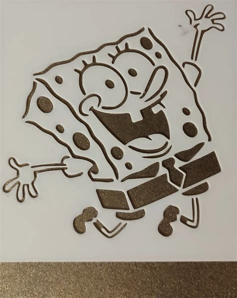 Spongebob Stencil Por Classic 2 5 Makerworld Descarga Modelos 3d Gratuitos