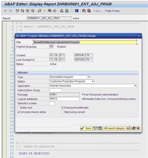 Logical Database With Report Hr Report Category Selection Screen Free
