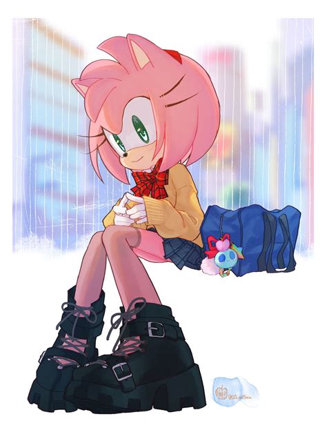 Amy Rose Sonic Drawn By Konjikiringo Danbooru
