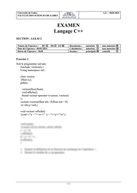 SOLUTION: Examen c - Studypool