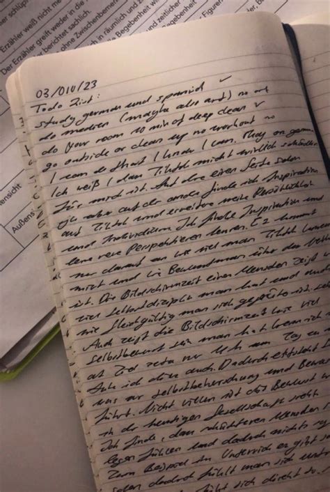 Cursive Handwriting Handschrift Briefe Notiz