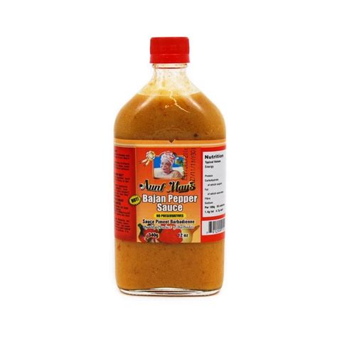 Aunt Mays Bajan Pepper Sauce Barbados 340g