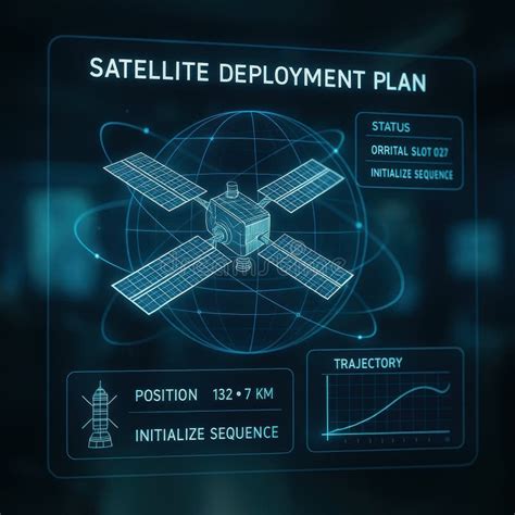 Satellite Deployment Plan With Status Position And Trajectory