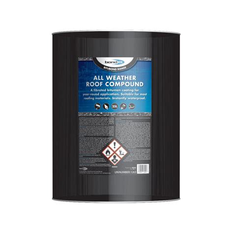 Bond It All Weather Roofing Compound Black 25l Eroofing
