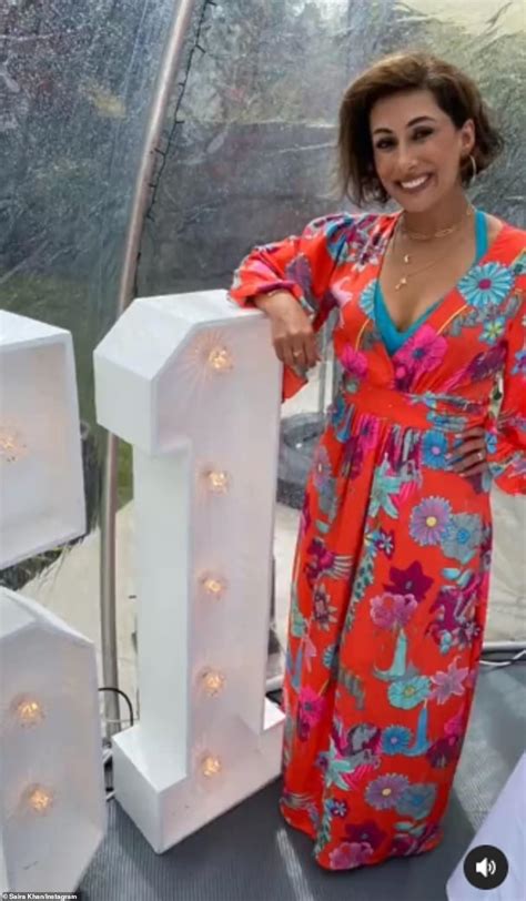 Inside Saira Khan S Intimate Al Fresco St Birthday Dinner Daily Mail Online