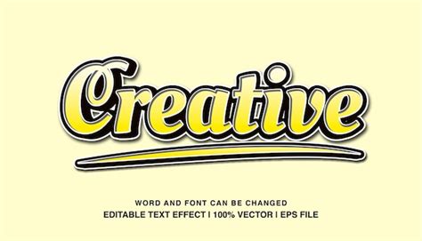 Premium Vector Creative Editable Text Effect Template 3d Bold Cartoon