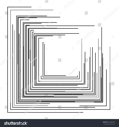 Design Element Rotation Intersection Overlay Black Stock Vector
