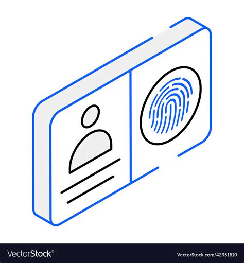 Biometric Identity Royalty Free Vector Image Vectorstock