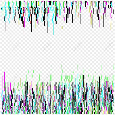 Color Abstract Lines Glitch Gradient Border Frame Malfunction Glitch Color Abstract Color
