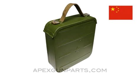 Sg 43 Sgmt Pkm Ammunition Can Chinese Green W Star Very Good