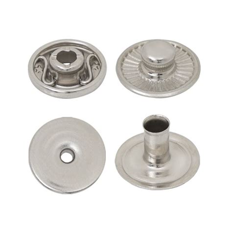 Spring Snap Button With Self Edged Hidden Cap