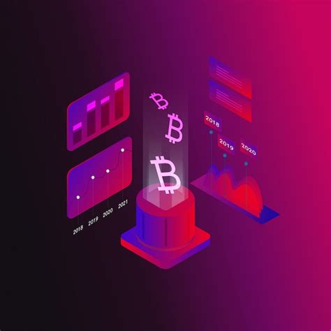 Premium Vector Bitcoin Isometric Concept