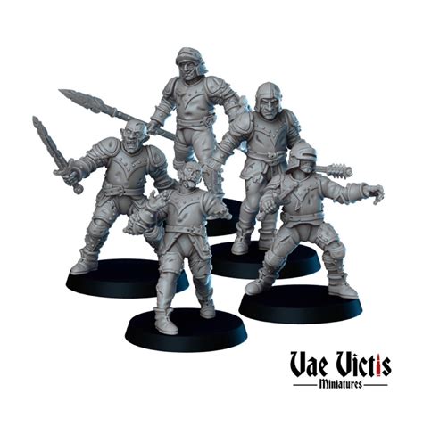 28mm 32mm Undead Guards Miniature Pack For Dnd Dungeons And Dragons