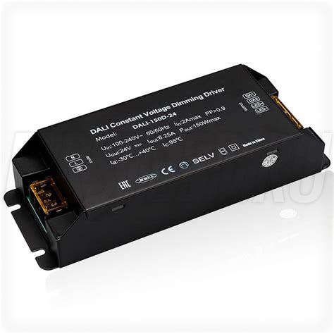 Диммируемый блок питания 150W — 24V, 6.25A, DALI, PFC (IP20, Металл-D ...