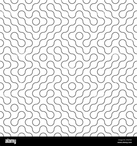 Abstract Pattern Of Solid Sinuous Lines Seamless Background Template For Packaging Texture