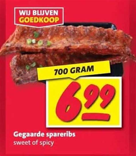 Gegaarde Spareribs Aanbieding Bij Nettorama