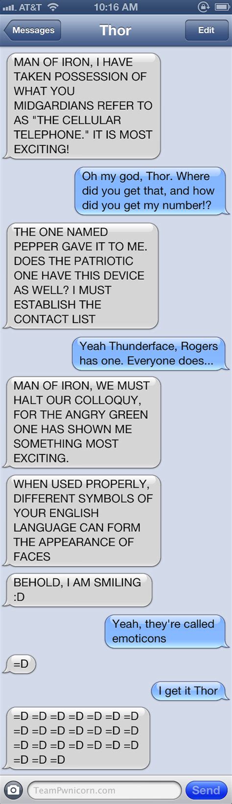 texts from thor imgur
