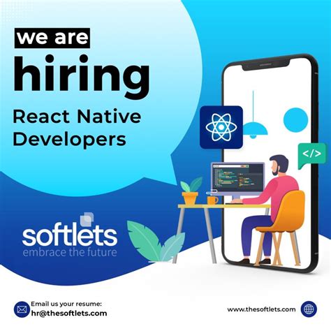 Softlets Group On Linkedin Hiring Reactnative Developers Job Location Madurai Andmalaysia