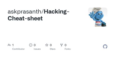 Github Askprasanthhacking Cheat Sheet