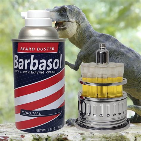 Barbasol Style Movie Prop Jar Dinosaur Dna Test Tube Collectible