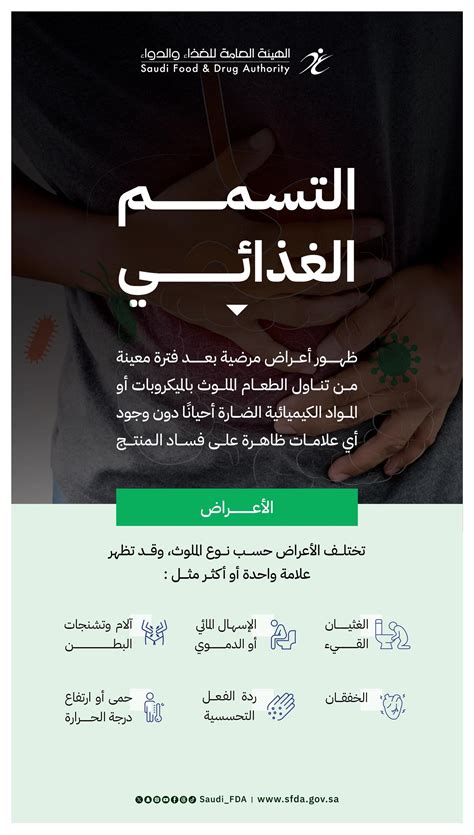 صحي الغذاء والدواء تطلق حملة للتوعية بالتسمم الغذائي والتحذير من مخاطره