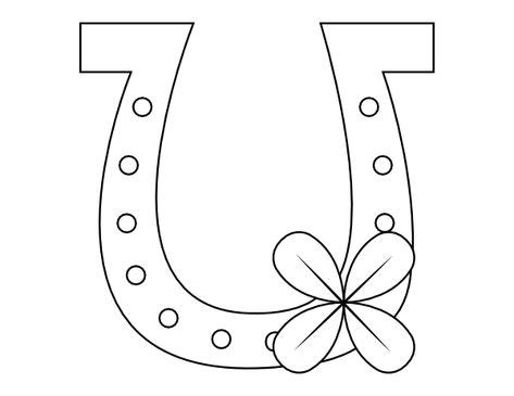 Horseshoe Template Free Printable