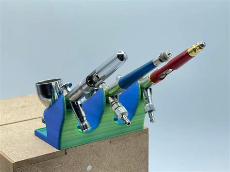 Single And Triple Airbrush Holder Por 3dmakernoob Descargar Modelo
