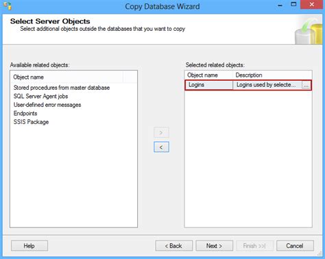 transferir inicios de sesión sql para usuarios con un gran número de
