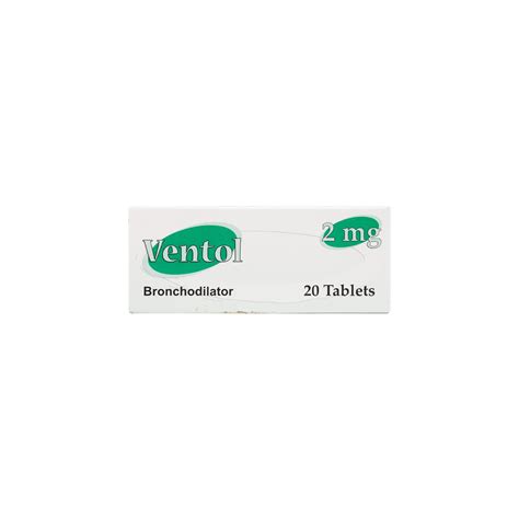 Ventol Tablets 2mg 20 Tab Pharmazone