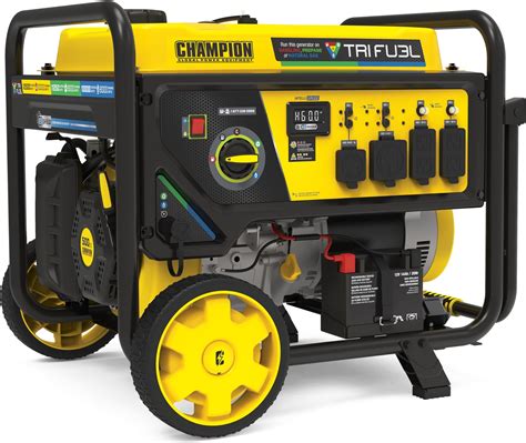 Amazon.com : Champion Power Equipment 12,500-Watt Electric Start Tri Fuel Home Backup Portable ...