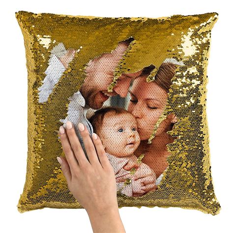 Customized Sequin Pillow With Picture At Paige Katie Blog