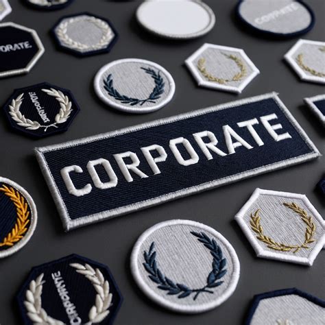 Aesthetic And Professionalism Balancing Style In Corporate Custom Patch Design Patch