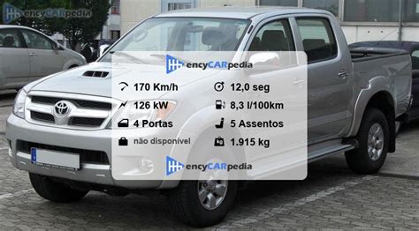 Toyota Hilux 4x4 30 D 4d Double Cab Ficha Técnica 2006 2011