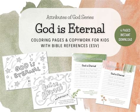 Attributes Of God Coloring Pages [2025]