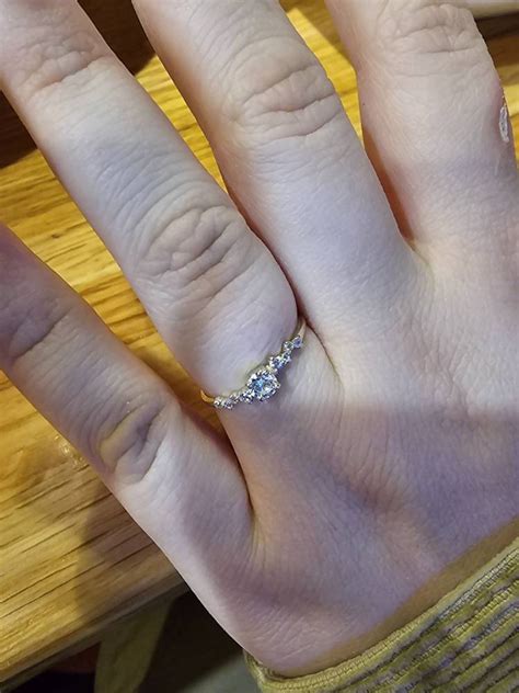 Womens Small Promise Ring Simple Promise Ring Dainty Gold Promise Ring For Her Gold