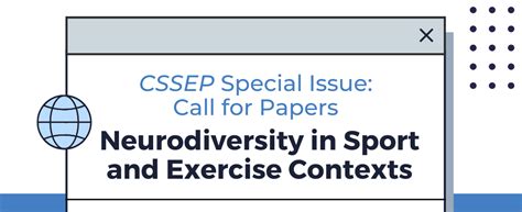 Cssep Special Issue Call For Papers Neurodiversity In Sport And