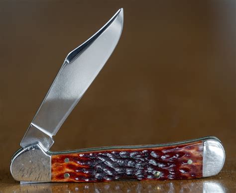 Case Copperlock Brown Chestnut Bone Case 132 Model 61549 Made In 1998