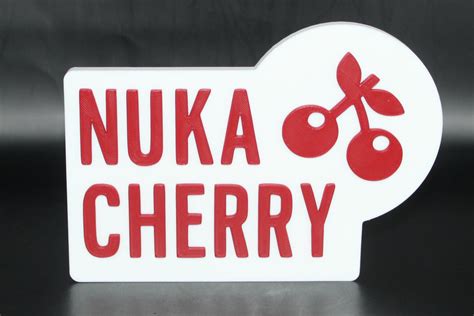 Nuka Cherry 3d Printed Logo Sign Wall Desk Shelf Art Windycity3d