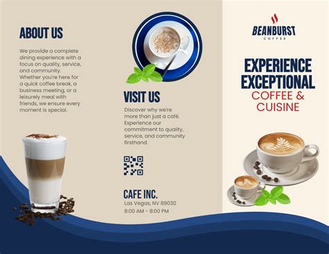 Free Cafe Service Brochure Template To Edit Online