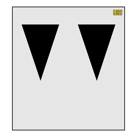 36 Mississippi Dot Triangle Shark Teeth Stencil 1 800 Stencil