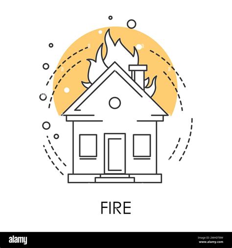 Natural Disaster Or Human Fault Fire Isolated Icon Stock Vector Image And Art Alamy