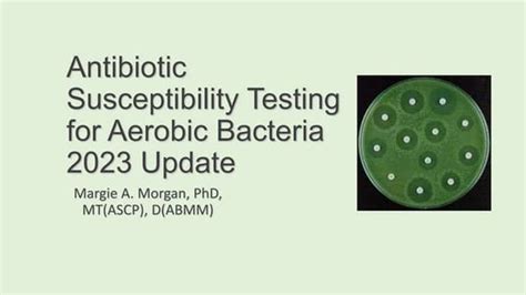 Antimicrobial Susceptibility Testing Basic Elements Ppt