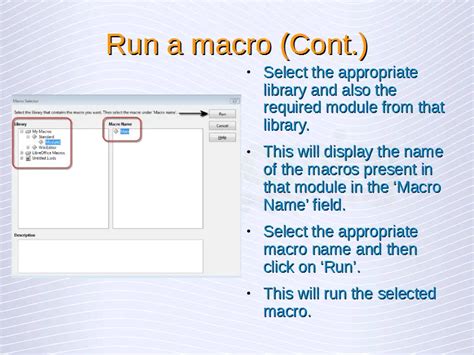 Advanced Spreadsheets Run A Macro