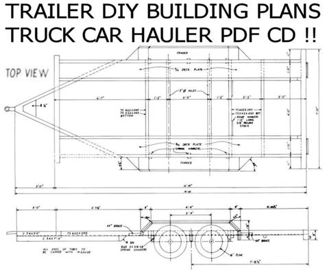 Car Trailer Building Plans Car Hauler Flat Bed Trailers Diy And How To