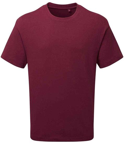 Anthem Unisex Organic Heavyweight T Shirt Burgundy Elkssons