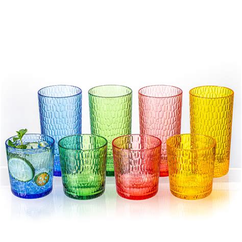 Miyopesi 15oz And 22oz Colorful Acrylic Glasses Drinkware