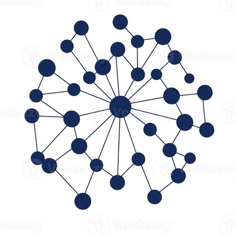 This Features Blue Network Diagram With Interconnected Nodes And Lines