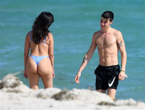 Camila Cabello Wears Thong Bikini With Shawn Mendes Photos Life And Style